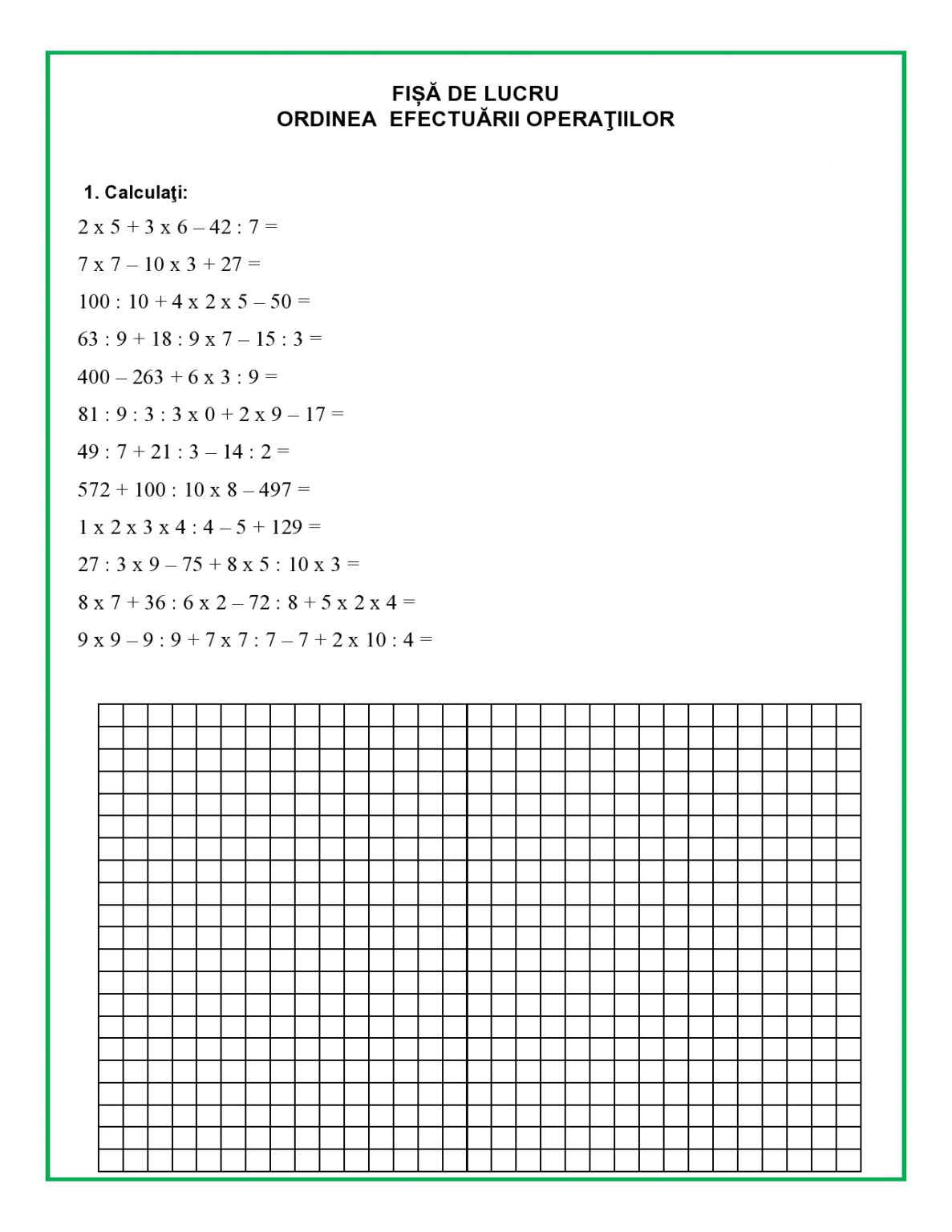 AcademiaABC – Ordinea efectuării operaţiilor