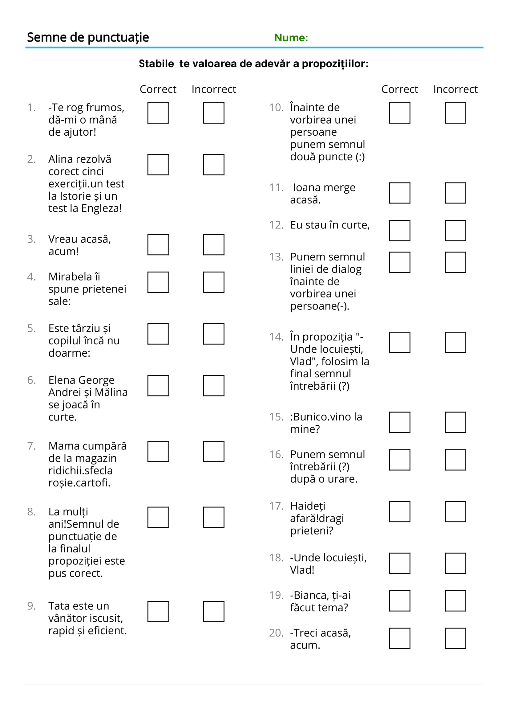 AcademiaABC – Semne de punctuație