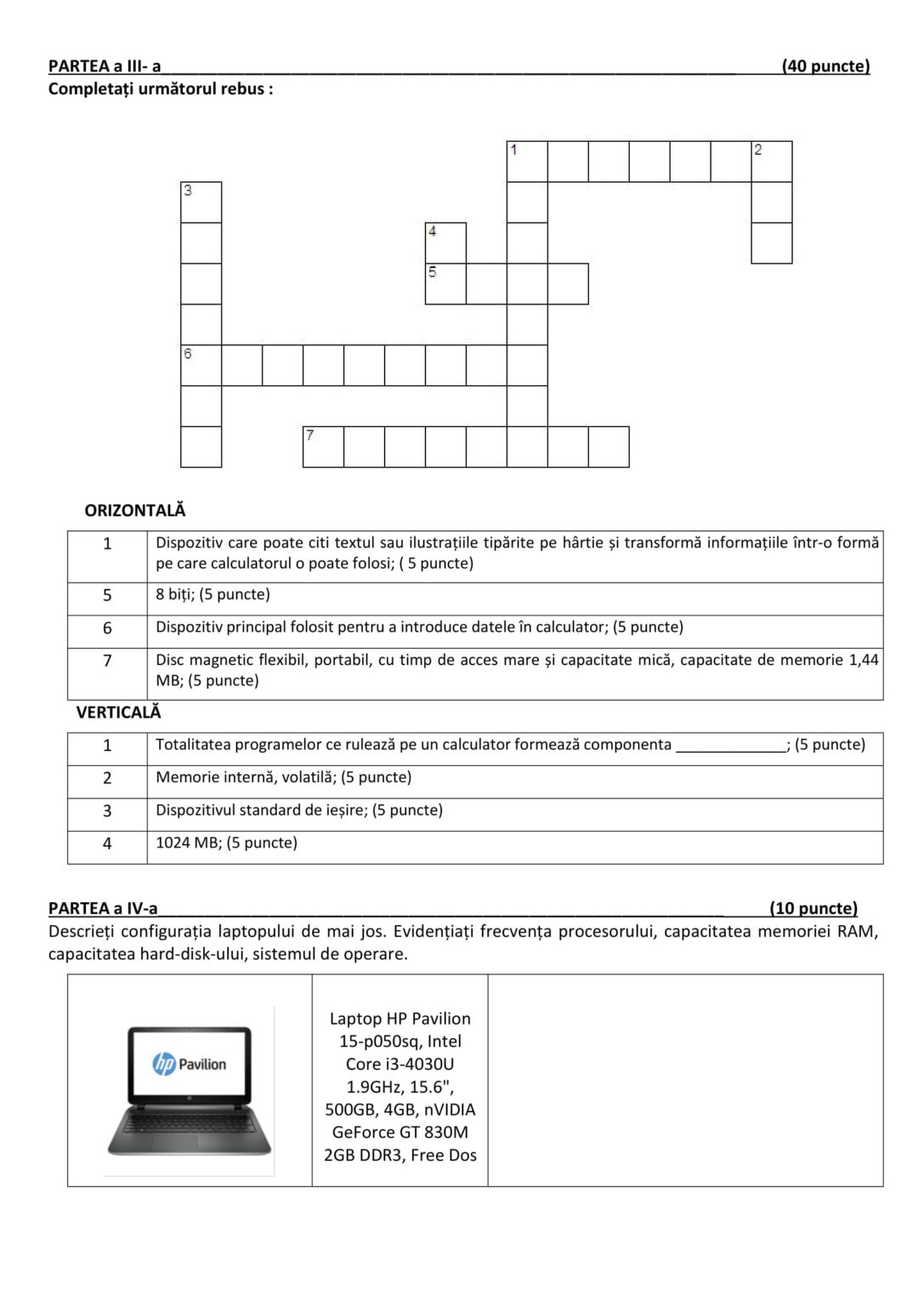 AcademiaABC – TIC-Test de evaluare (clasa a IX-a)