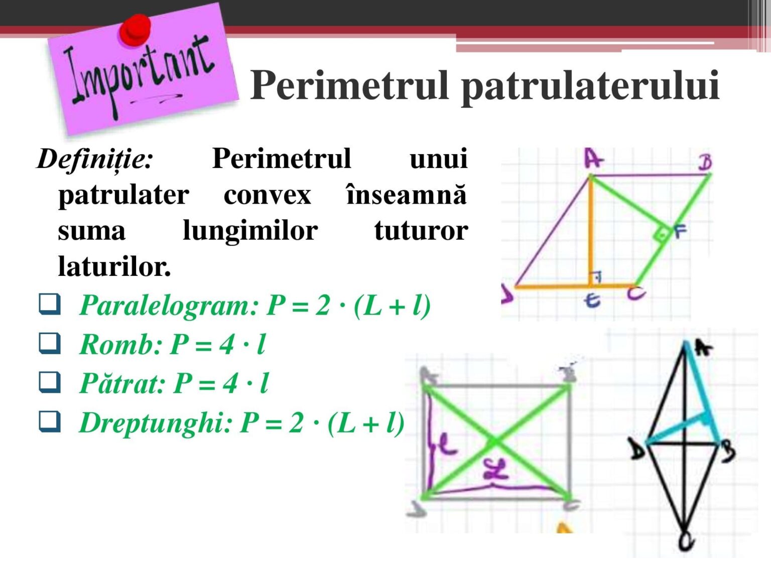 AcademiaABC – Aria triunghiului. Aria patrulaterului