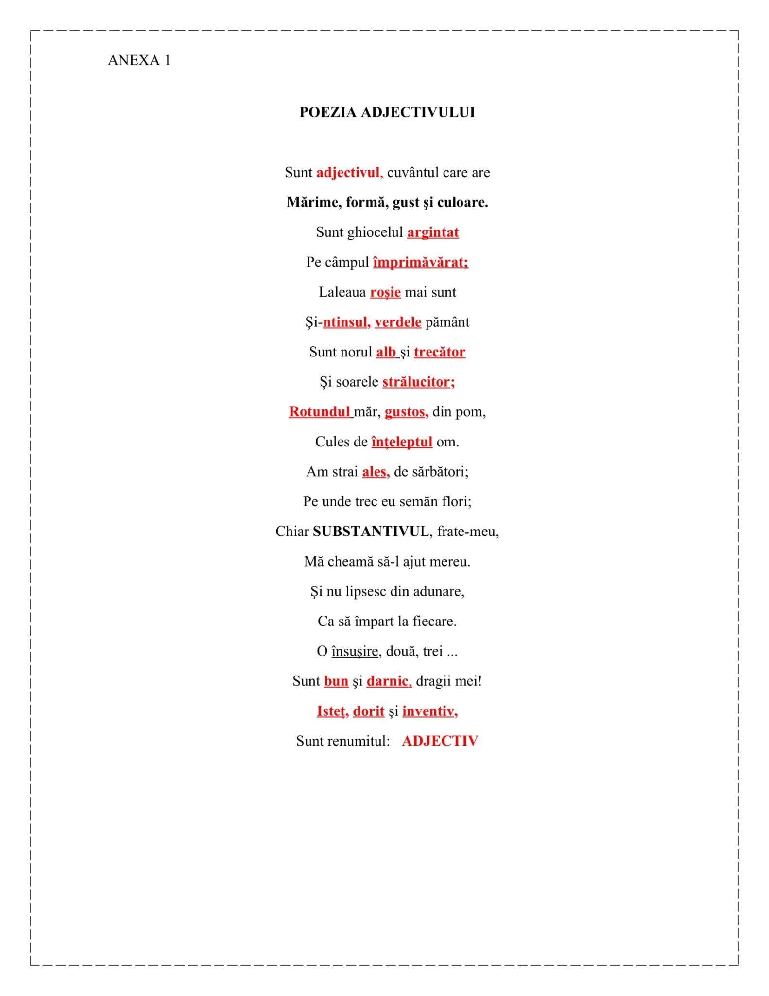 AcademiaABC – Proiect didactic-Adjectivul Clasa a V-a