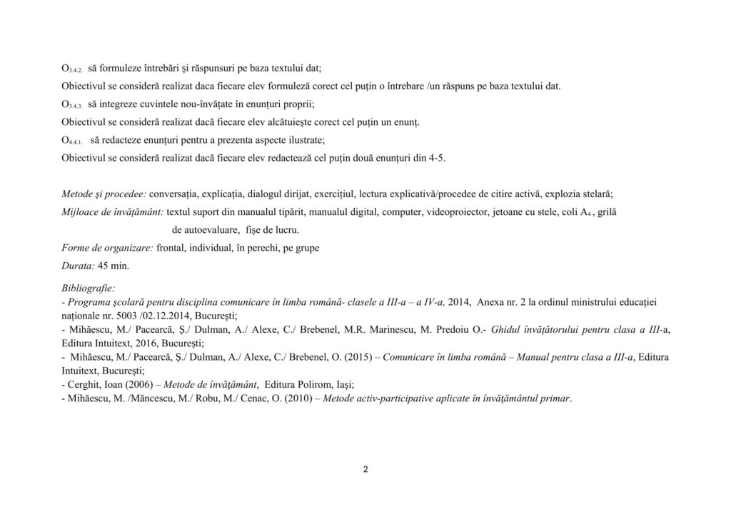 AcademiaABC – Proiect didactic - Textul narativ/ organizarea în scris, Clasa a IV-a