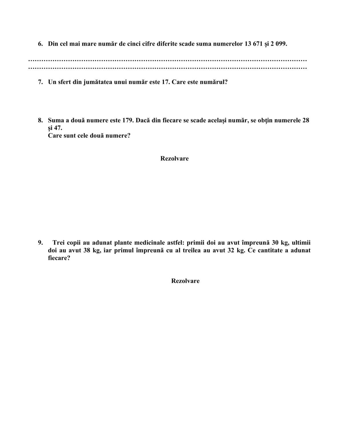 AcademiaABC – Evaluare finală Matematică Clasa a IV-a