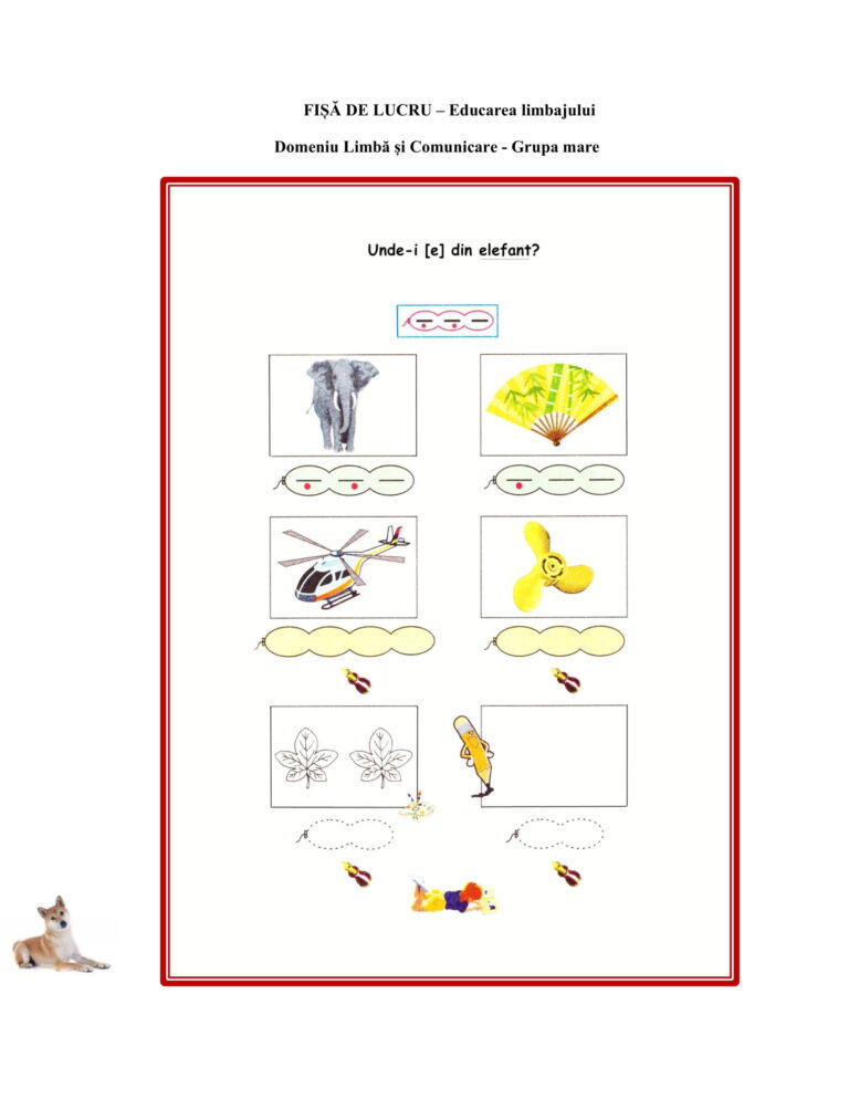 AcademiaABC – Fișe de lucru-Educarea limbajului Grupa mare