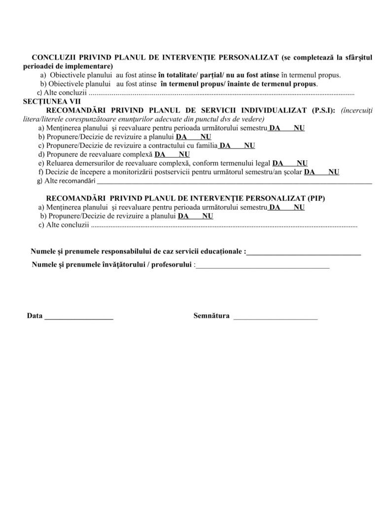 AcademiaABC – Plan de intervenție personalizat Clasa a IV-a