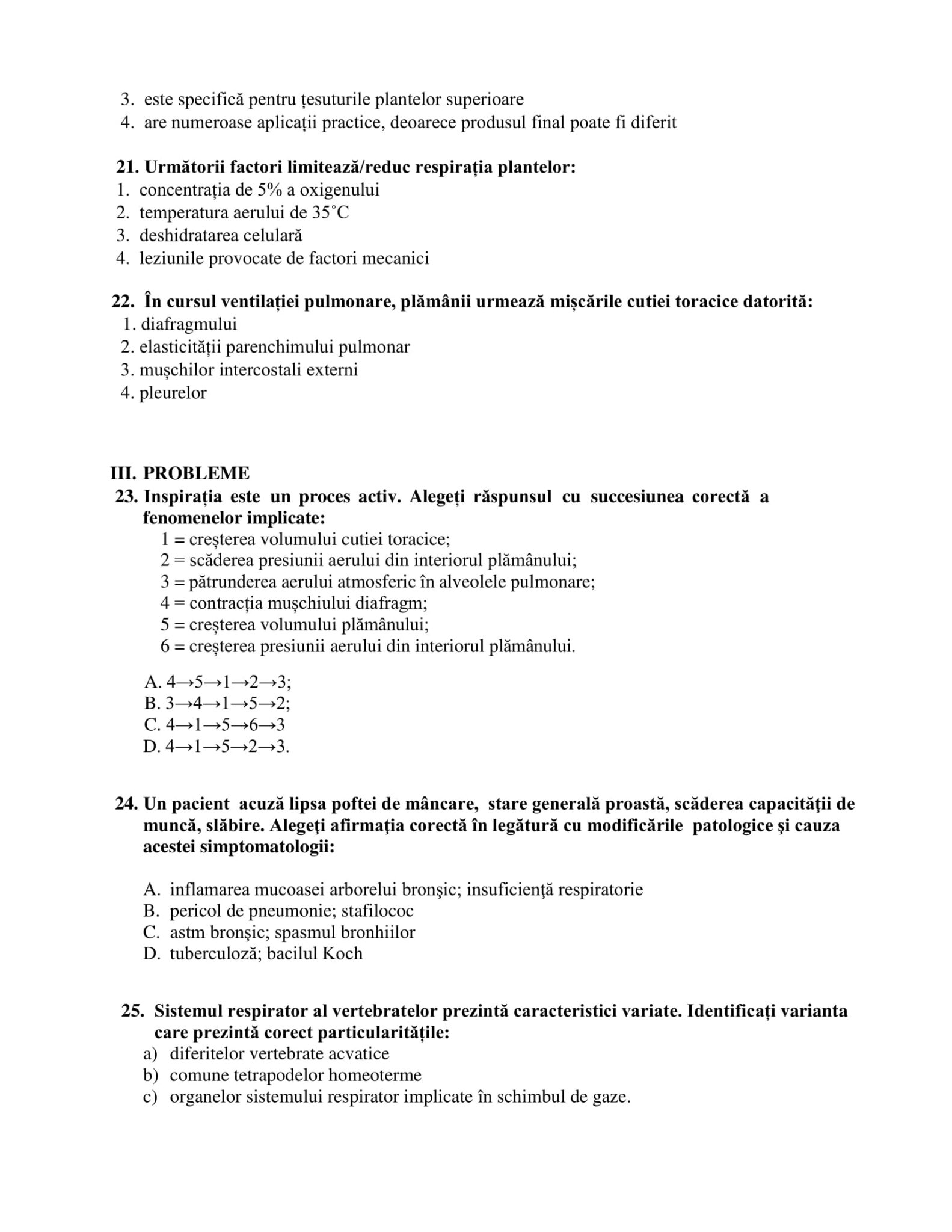 AcademiaABC – Subiecte Olimpiadă Biologie Clasa a X-a Faza Județeană