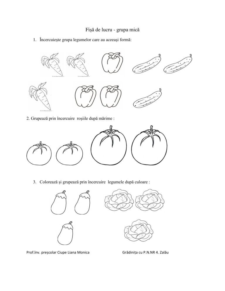 AcademiaABC – Fișă de lucru Grupa mică